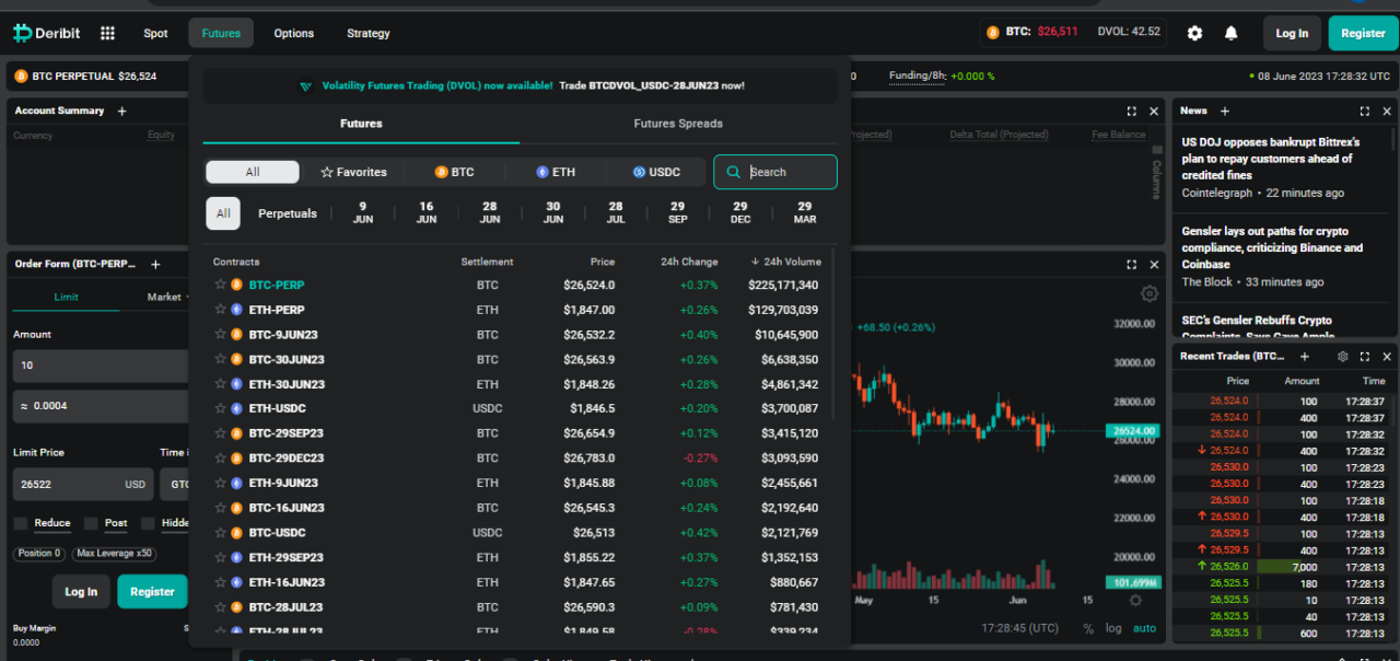 Deribit Exchange 评论 – 最适合期权交易？