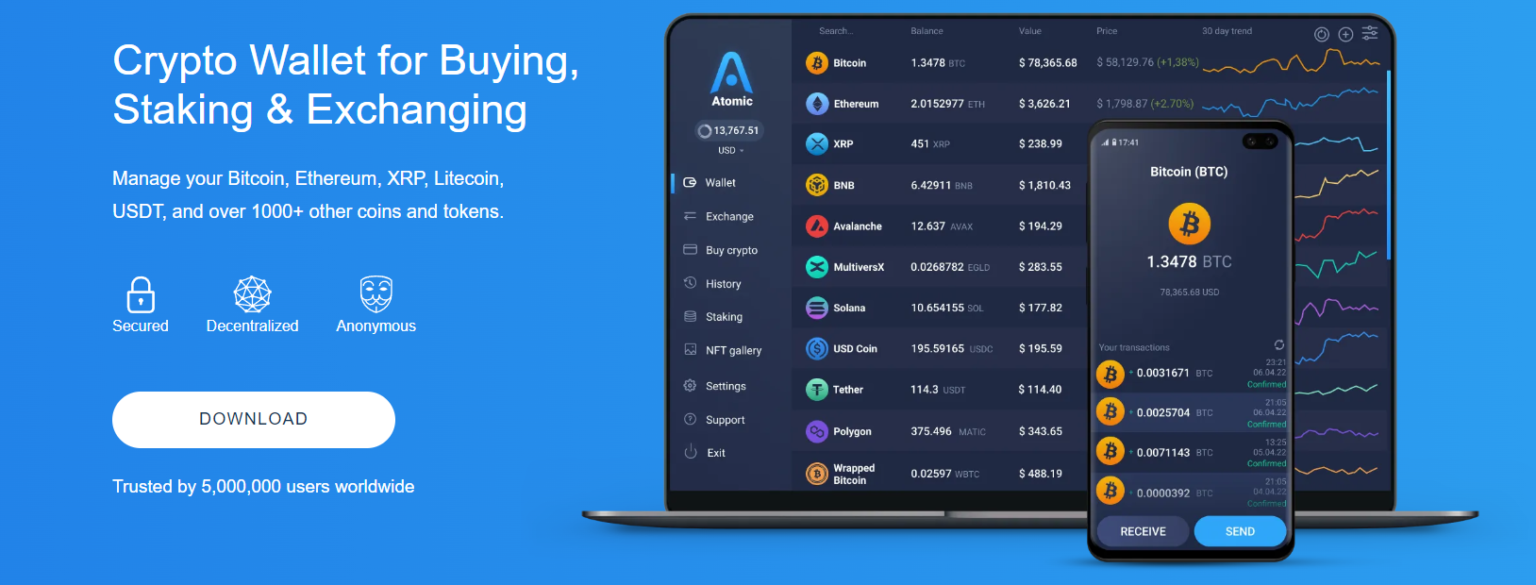 Atomic Wallet Review 2025: Fees, Features, Security, etc.