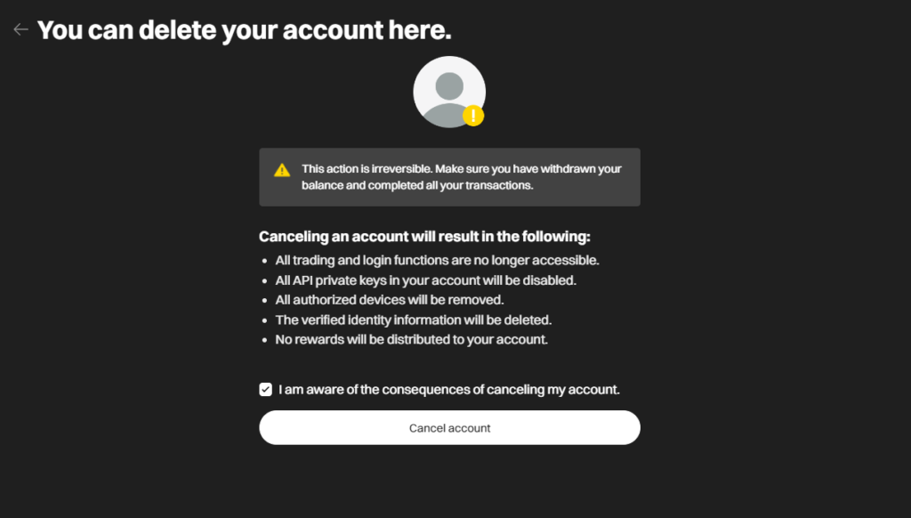 Delete Bitget Account Step By Step 2026
