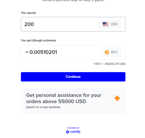 使用 Coinify 购买加密货币（分步 2025 年）