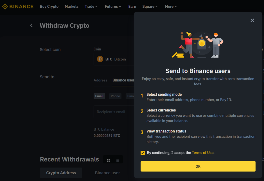 Binance Withdrawal Guide