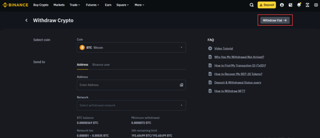 Binance Withdrawal Guide