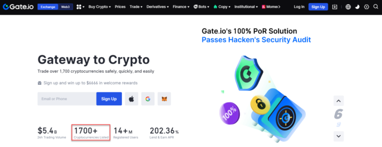 Gate.io Withdrawal Methods & Limits