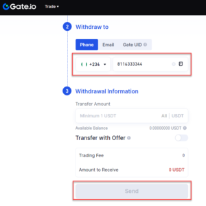 Gate.io Withdrawal Methods & Limits