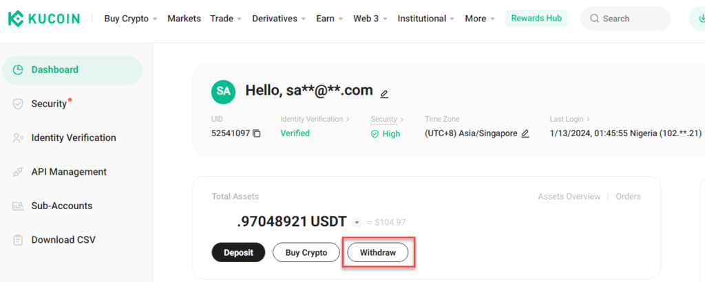 KuCoin Withdrawal Methods Guide 2026