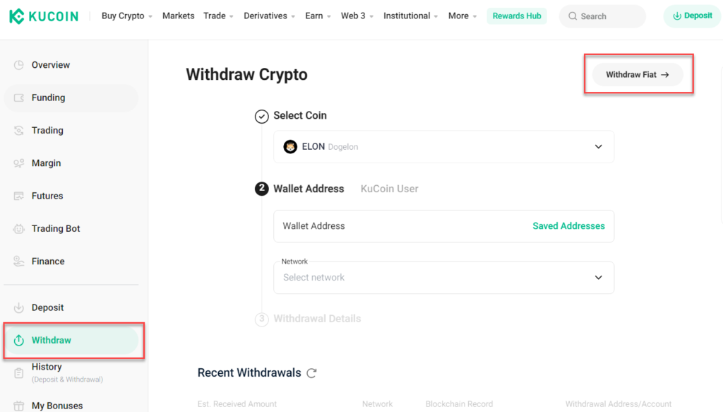 KuCoin Withdrawal Methods Guide 2026