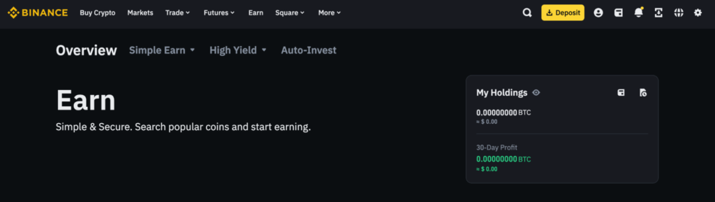 Binance Earn Guide – Make Passive Income on Binance