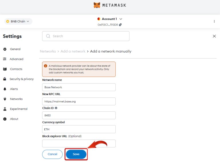 How to Add Base Network to MetaMask: Complete Setup Instructions ...